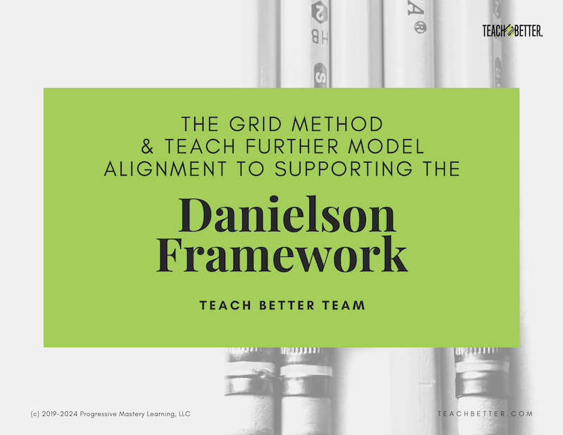 Danielson Framework Alignment Guide - Thank You 2024 - Teach Better